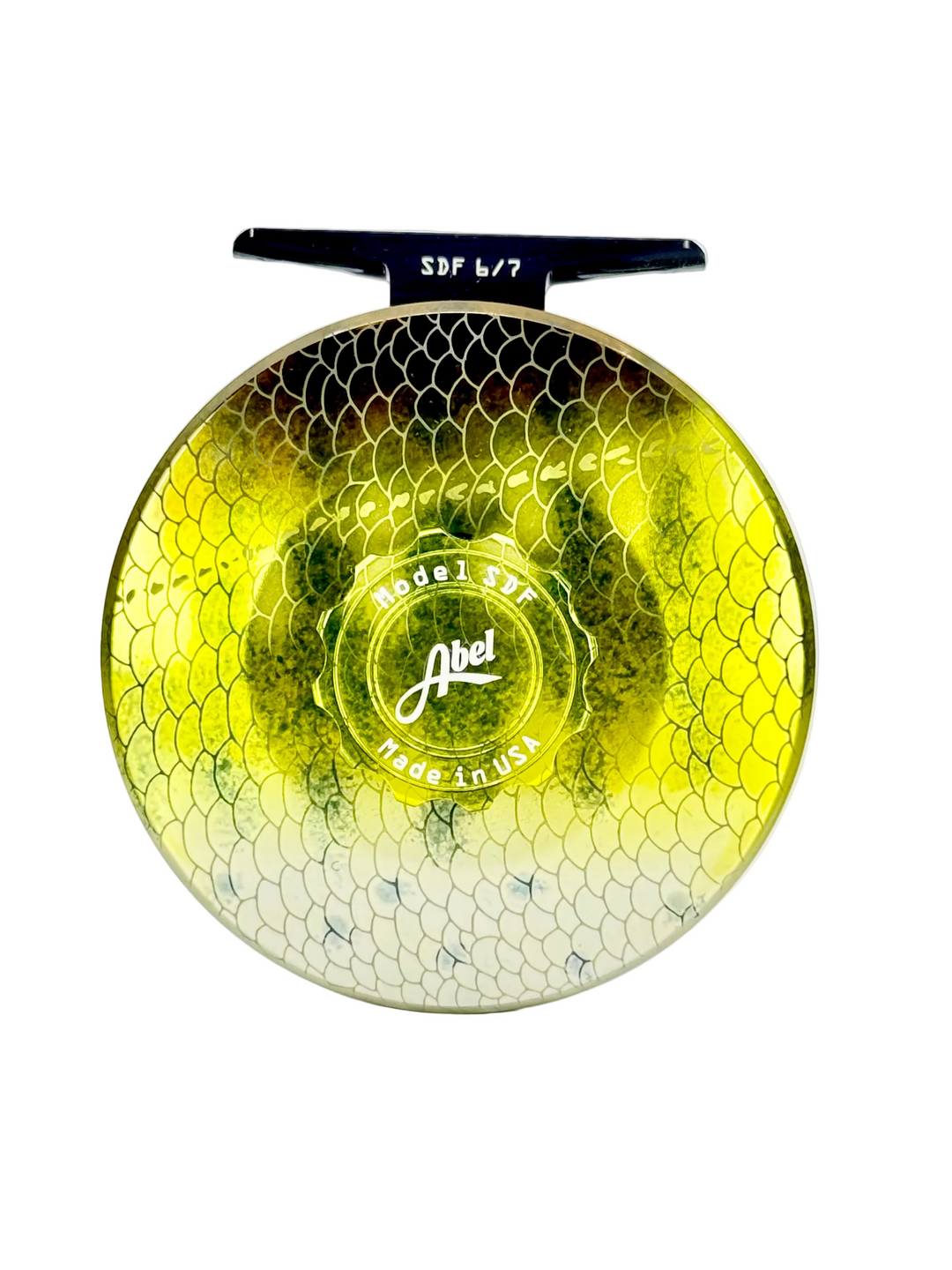 Abel SDF 6/7 Solid - Bass Finish w/Bass Drag Knob & Platinum Handle (I ...